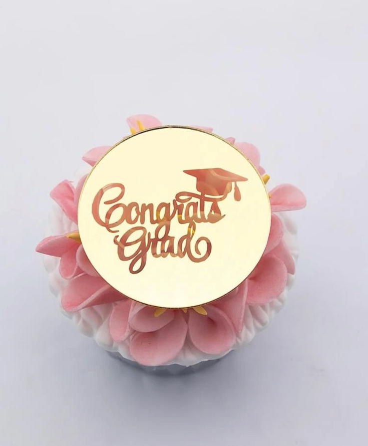 Congrats Grad Acrylic Toppers – Create A Cake